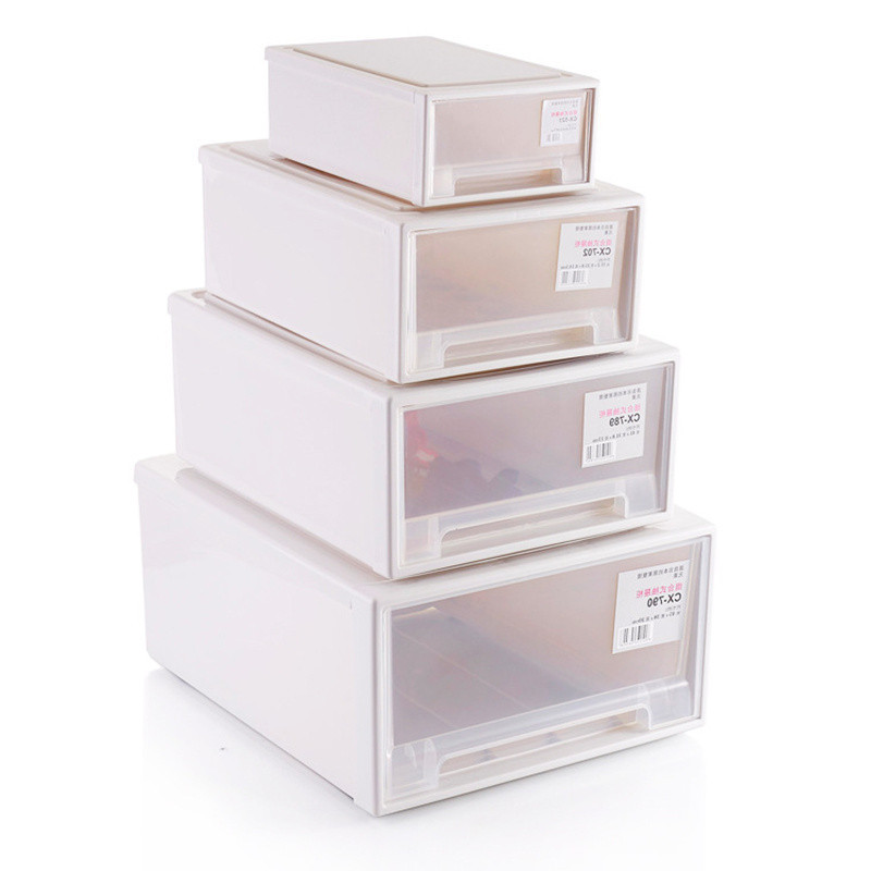 HTW shop Transparent Drawer Storage Boxes Creative Stackable ...