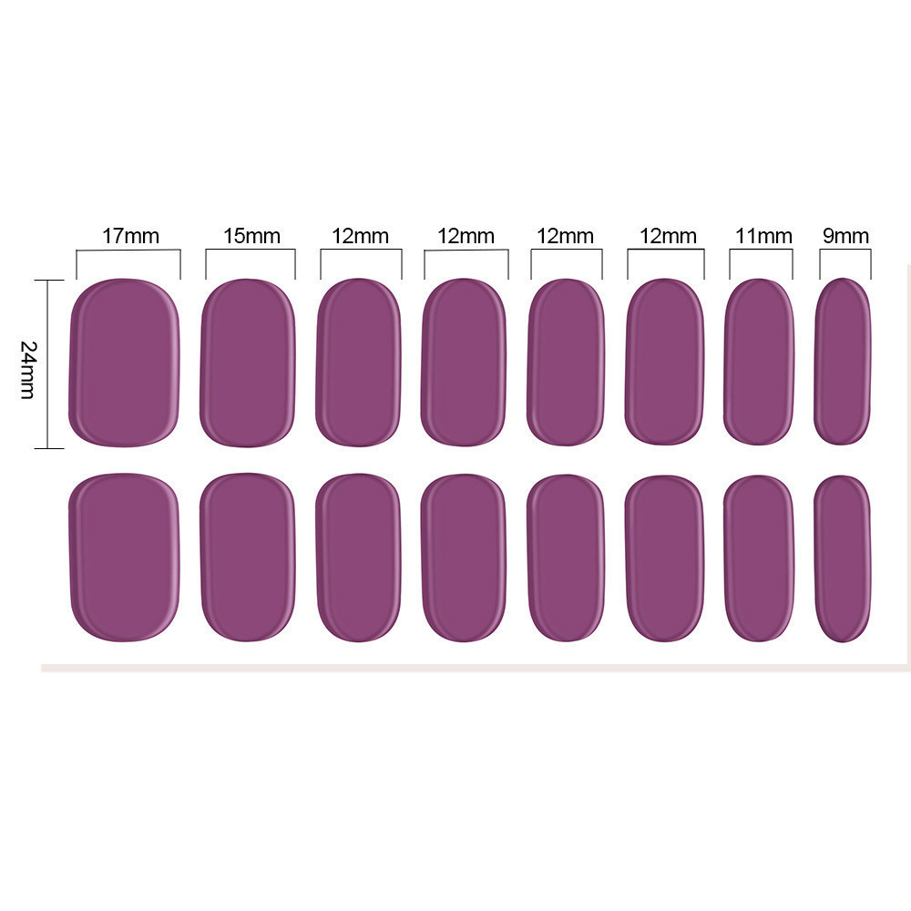 Gel UV Nail Stickers, Semi-cured Phototherapy Nail Stickers, Waterproof ...