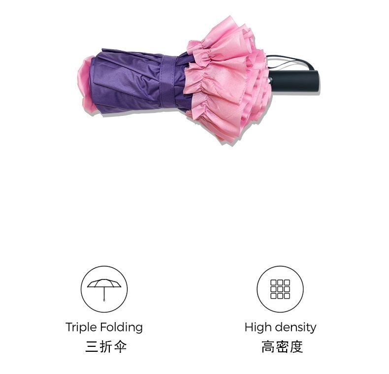 Takanashi Rikka Folding Umbrella Princess Lolita Automatic Umbrella ...