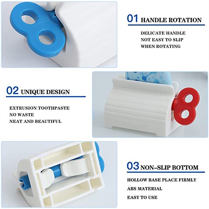 🔥𝑭𝑰𝑻 𝑨𝑳𝑳 𝑺𝑰𝒁𝑬𝑺🔥Friendly Multipurpose Toothpaste Squeezer/Facial ...
