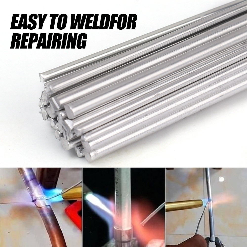10/12Pcs Low Temperature Easy Melt Aluminum Solder Rod Cored - Brazing ...
