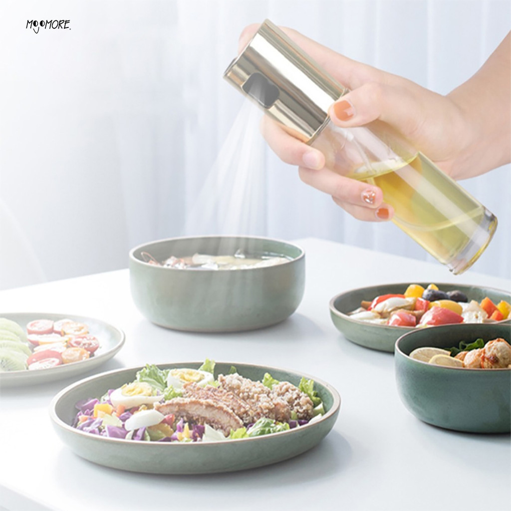 Mojomore Oil spray bottle push spray glass oil bottle kitchen household ...