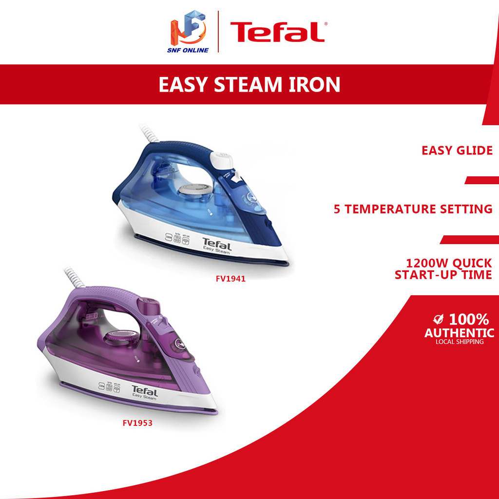 Tefal Seterika Stim Steam Iron Essential FV1953 FV1941 | Shopee Malaysia