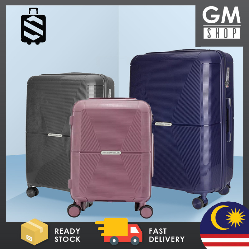 GMshop SKY TRAVELLER SKY366 3In1 Suitcase Trolley 360° Silent Universal ...