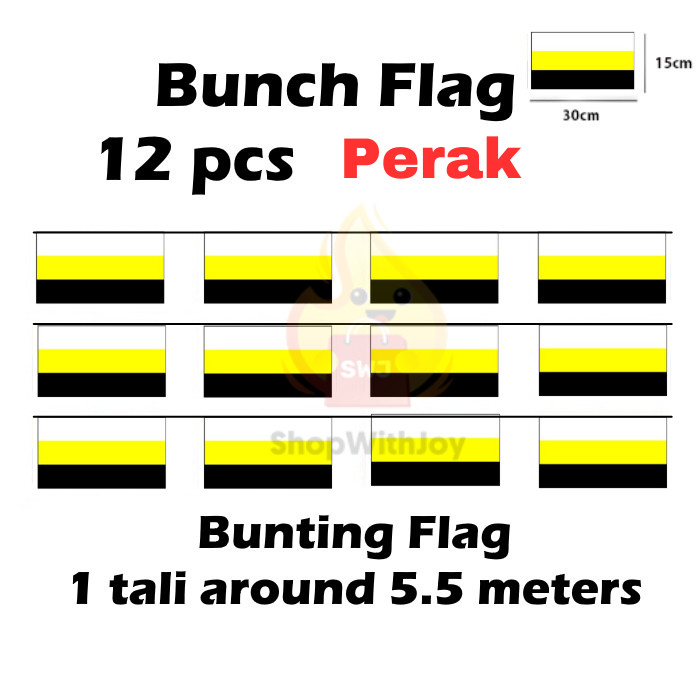 【ShopWithJoy】Flag Malaysia Bendera Malaysia Jalur Gemilang Bendera ...
