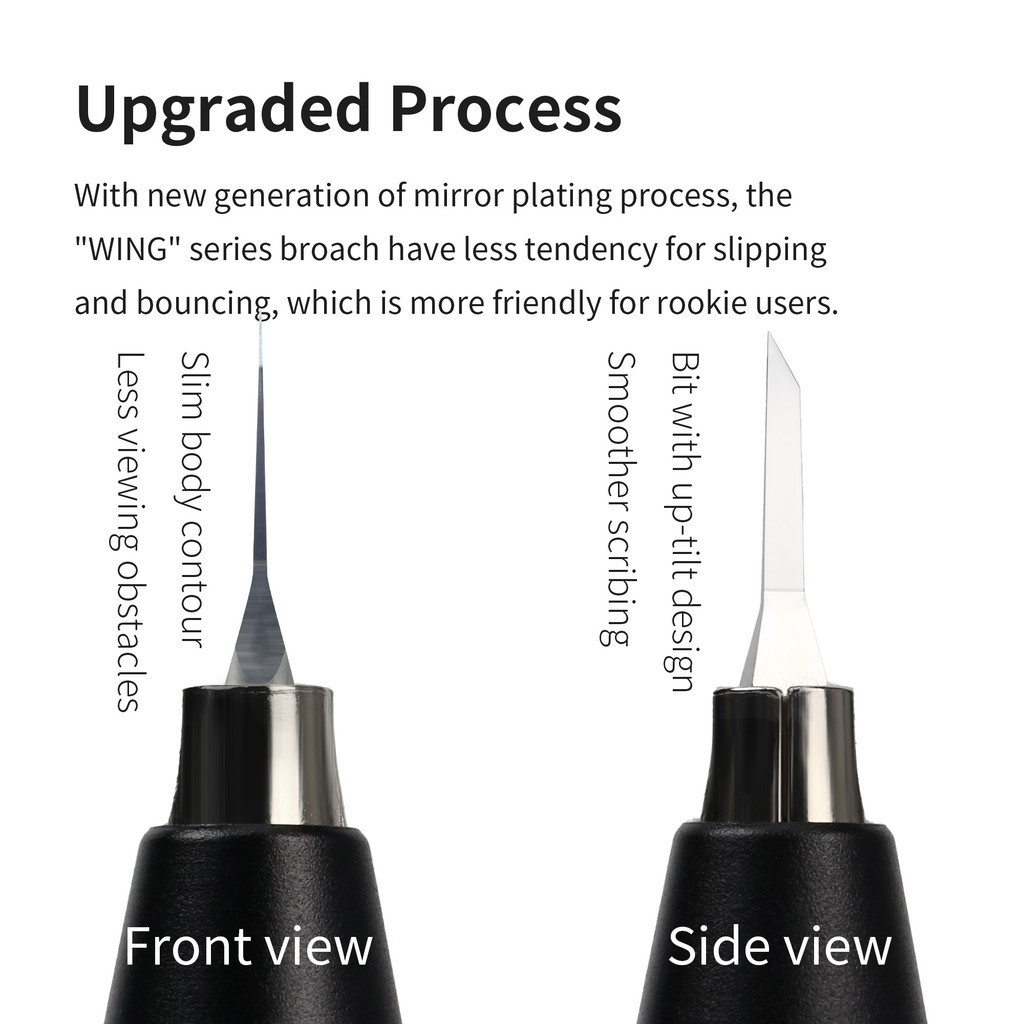Dspiae WING Tungsten Steel Push Broach Dawning Chisel Scriber Holder 2. ...