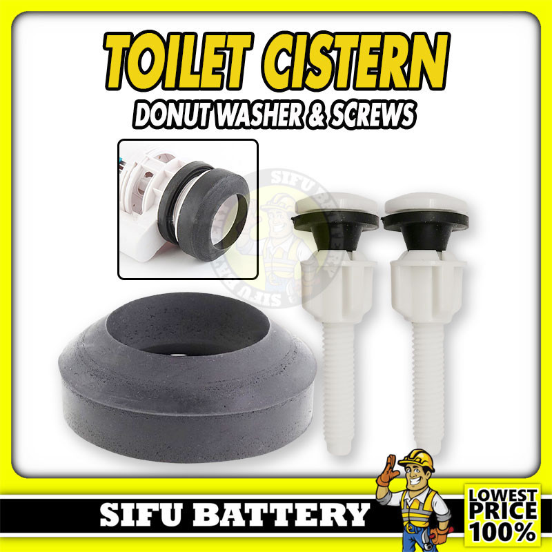 Toilet Flush Valve Donut Sponge Washer Flush Cistern Screw Toilet Bowl ...