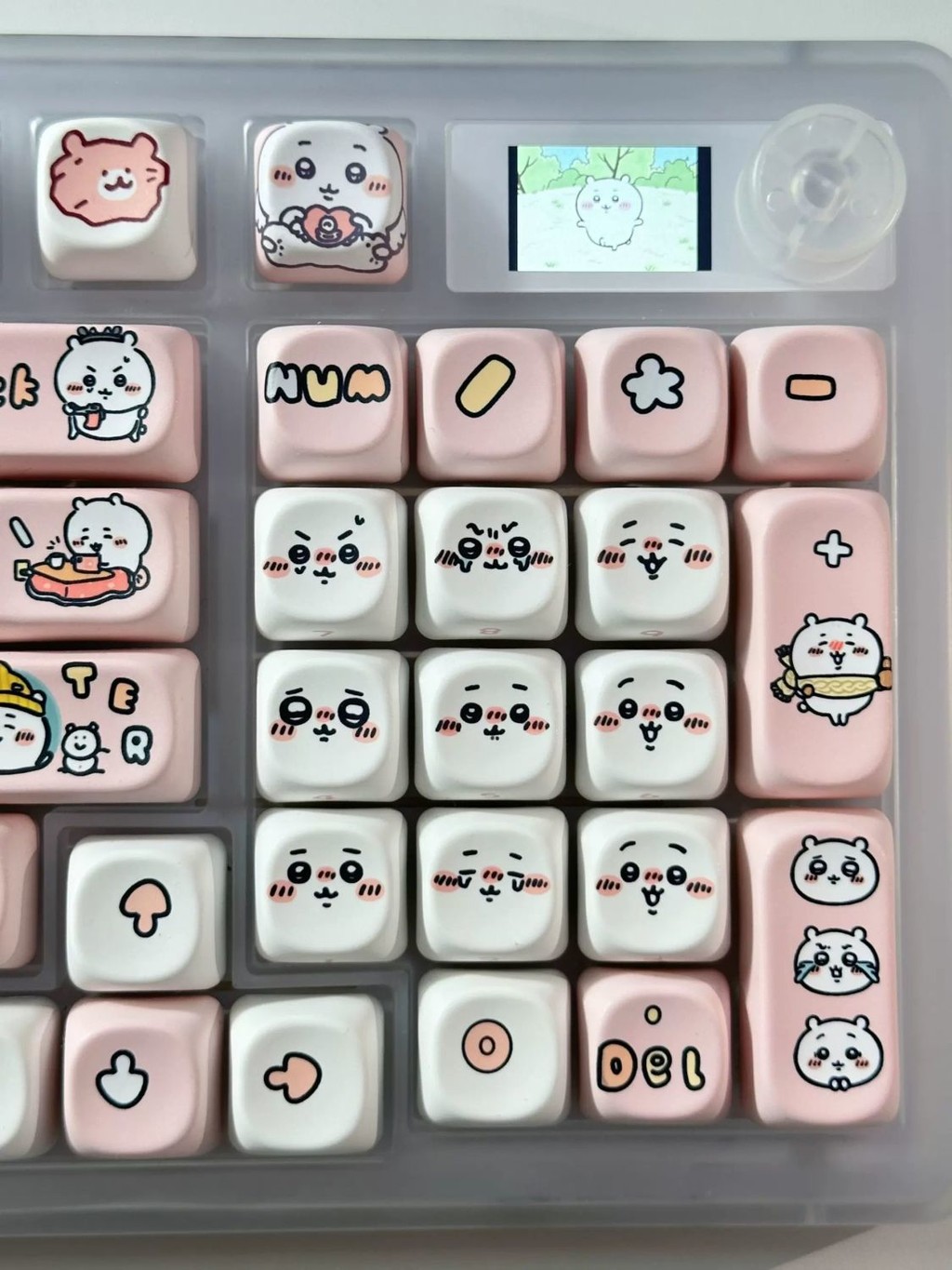 Chikawa Cute Keycap 130 Keys MOA Profile PBT Material Thermal ...