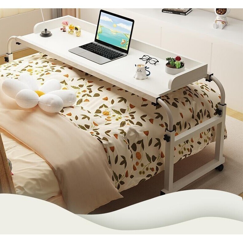 Table Portable Computer With Wheels Bed Home Lazy Lifting Bedroom ...