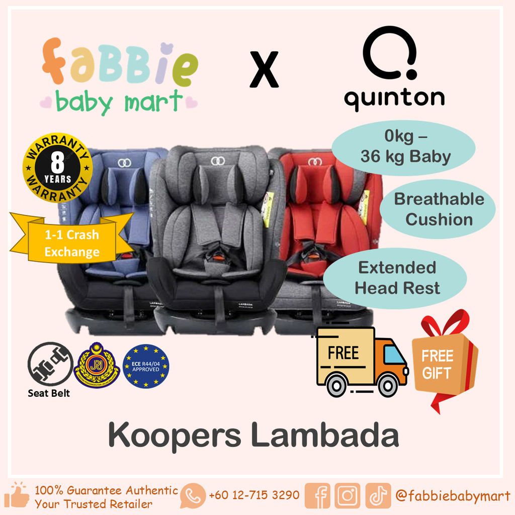 [Fabbie Baby Mart] Koopers: Lambada Convertible Car Seat (New Born to 12 Years Old) - 8 Years ...