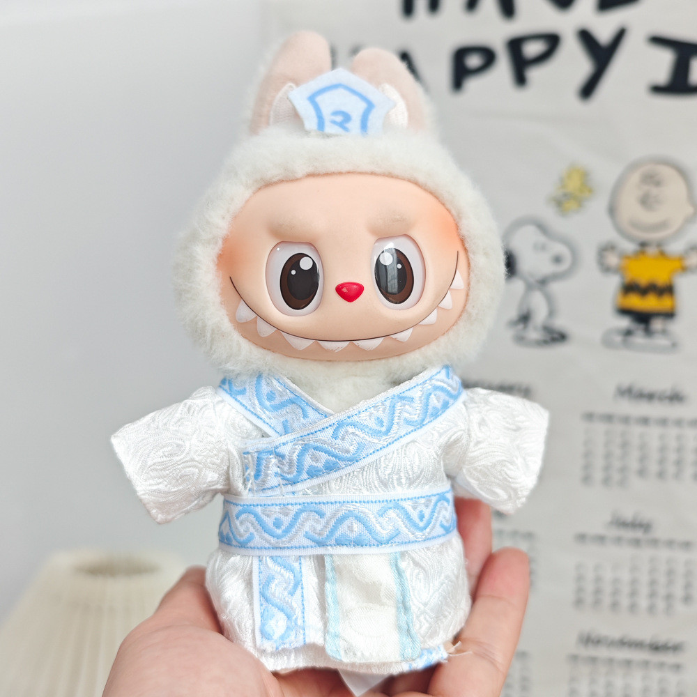 (Cloth Only) For 17 cm baby clothes Labubu pendant clothes Aobing ...