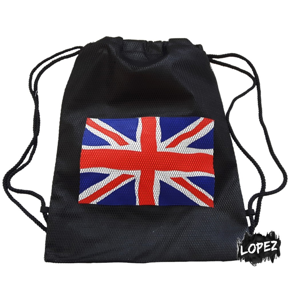 in stock England Flag Net Bag / England Flag Drawstringbag / United ...