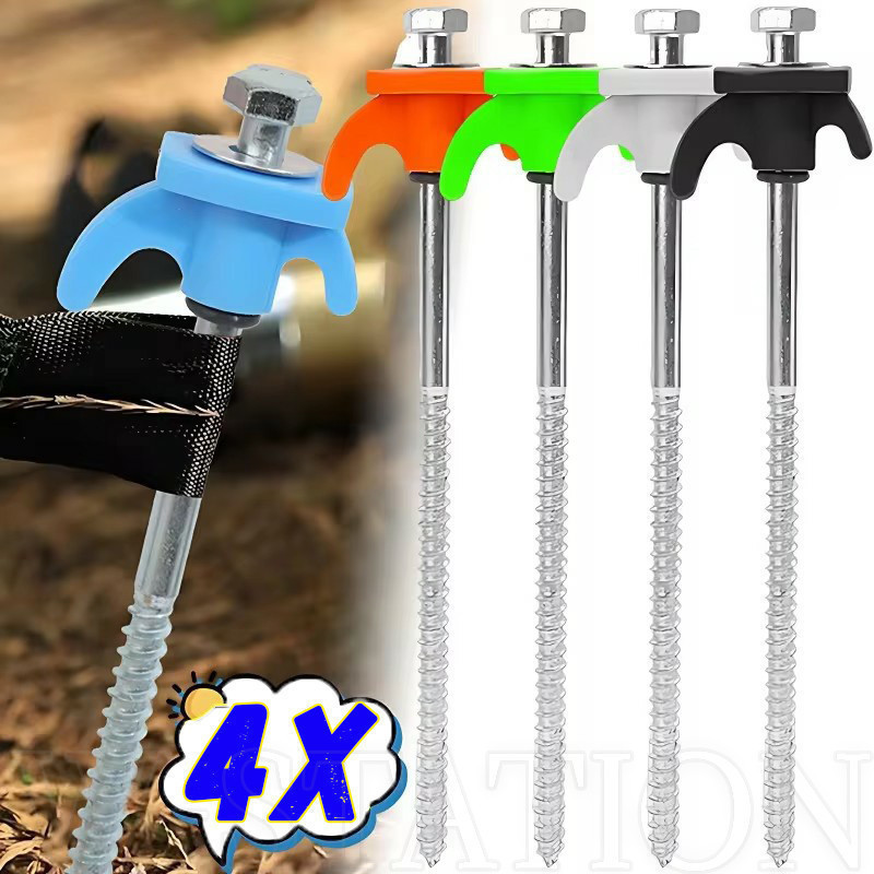 SLXC-Outdoor Screw Tent Nails - Aluminum Alloy Tent Stakes - Tent ...
