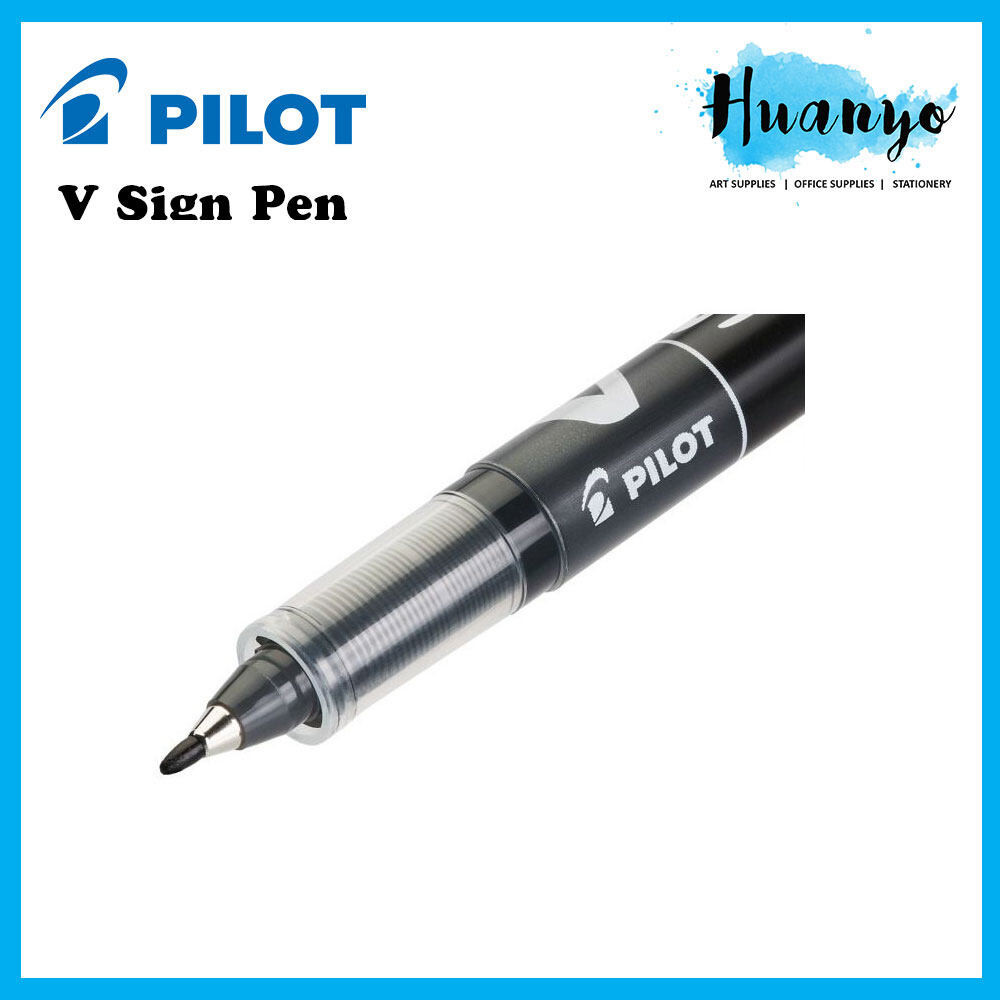 Pilot V Sign Signature Pen 2.0MM (Black/Blue/Red Ink) | Shopee Malaysia