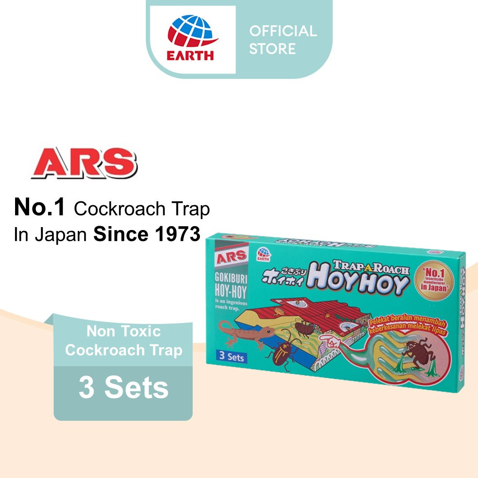 ARS Hoy Hoy 3x Trap-A-Roach Insecticide-Free Bait Attract Cockroach's ...