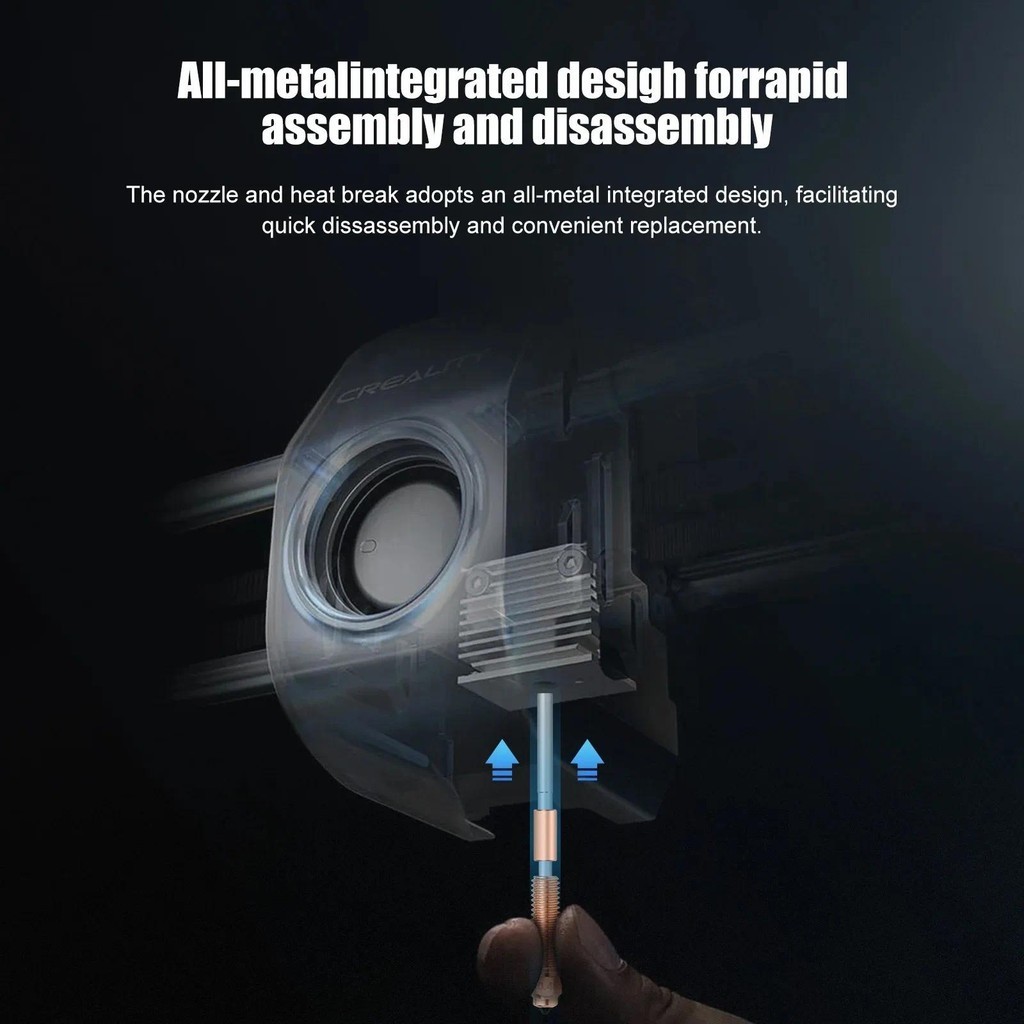 Creality K1C Nozzle 0,4/0,6/0,8mm High-Flow Printing Upgraded Quick ...