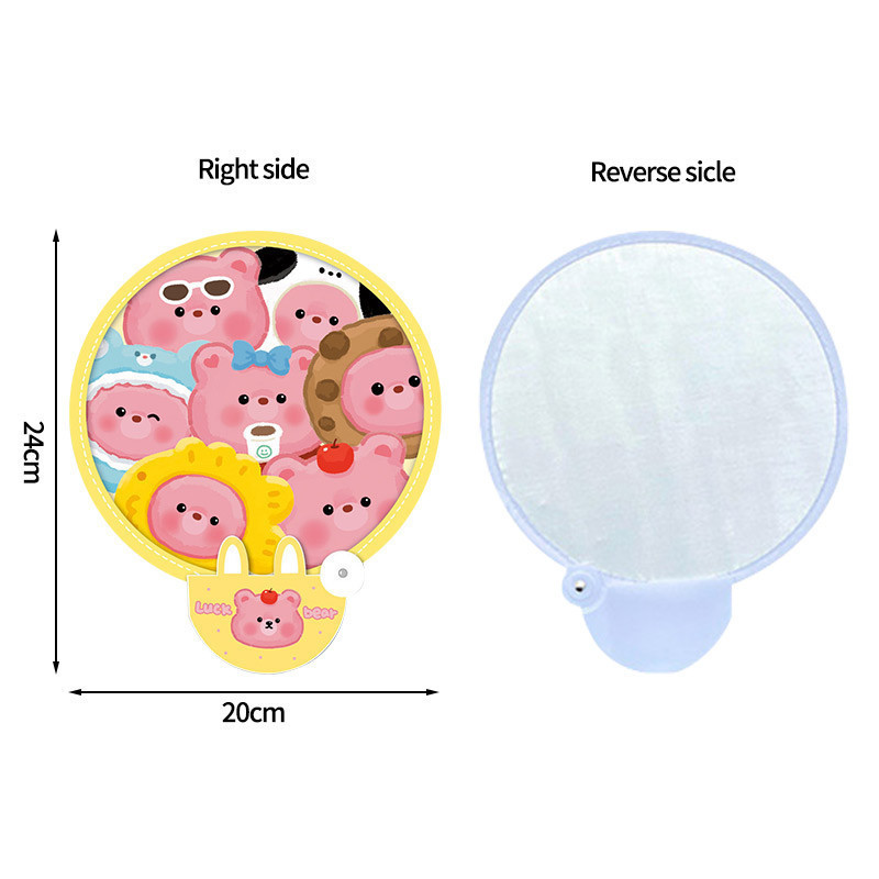 Portable Hand Fan Creative Photo Props Back Reflector Cartoon Capybara ...