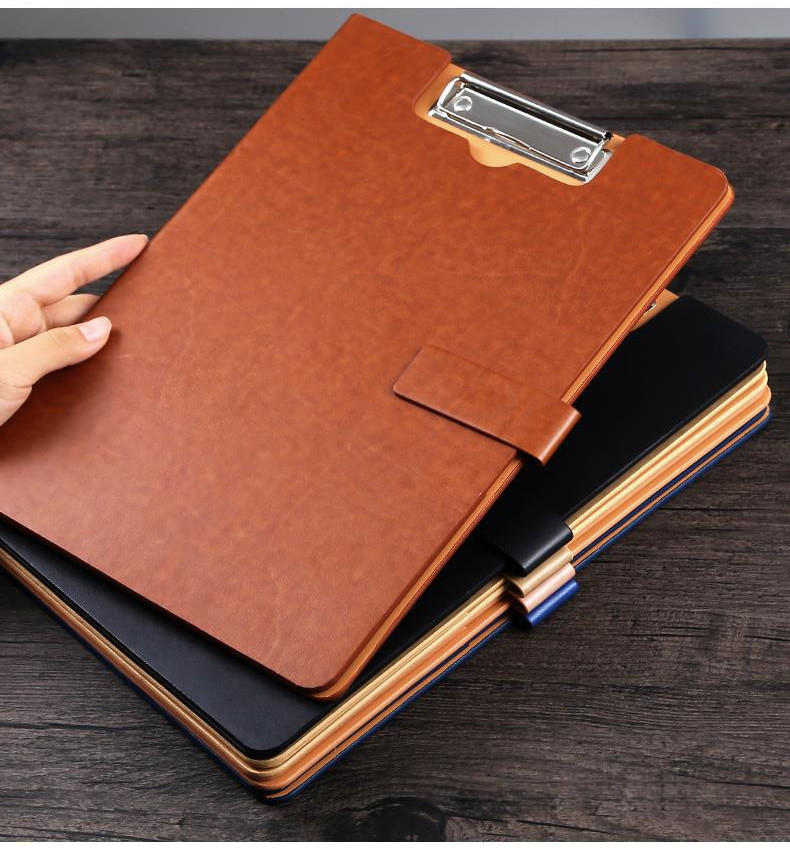 A4 Leather PU Folder Board Signature Backing Board Report Folder ...