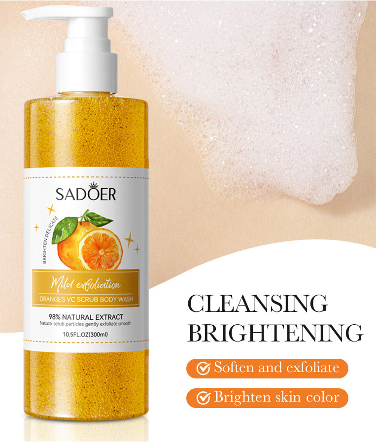 SADOER Fruit series Body Scrub Shower Gel 300ml | Shopee Malaysia