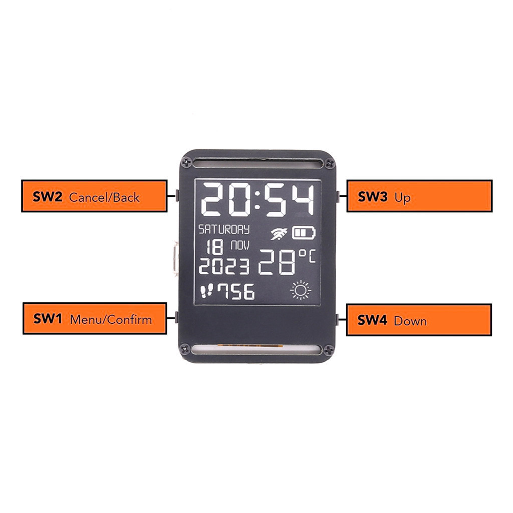 Watchy V2.0 ESP32 Watch WIFI Bluetooth-Compatible Programmable Watch E ...