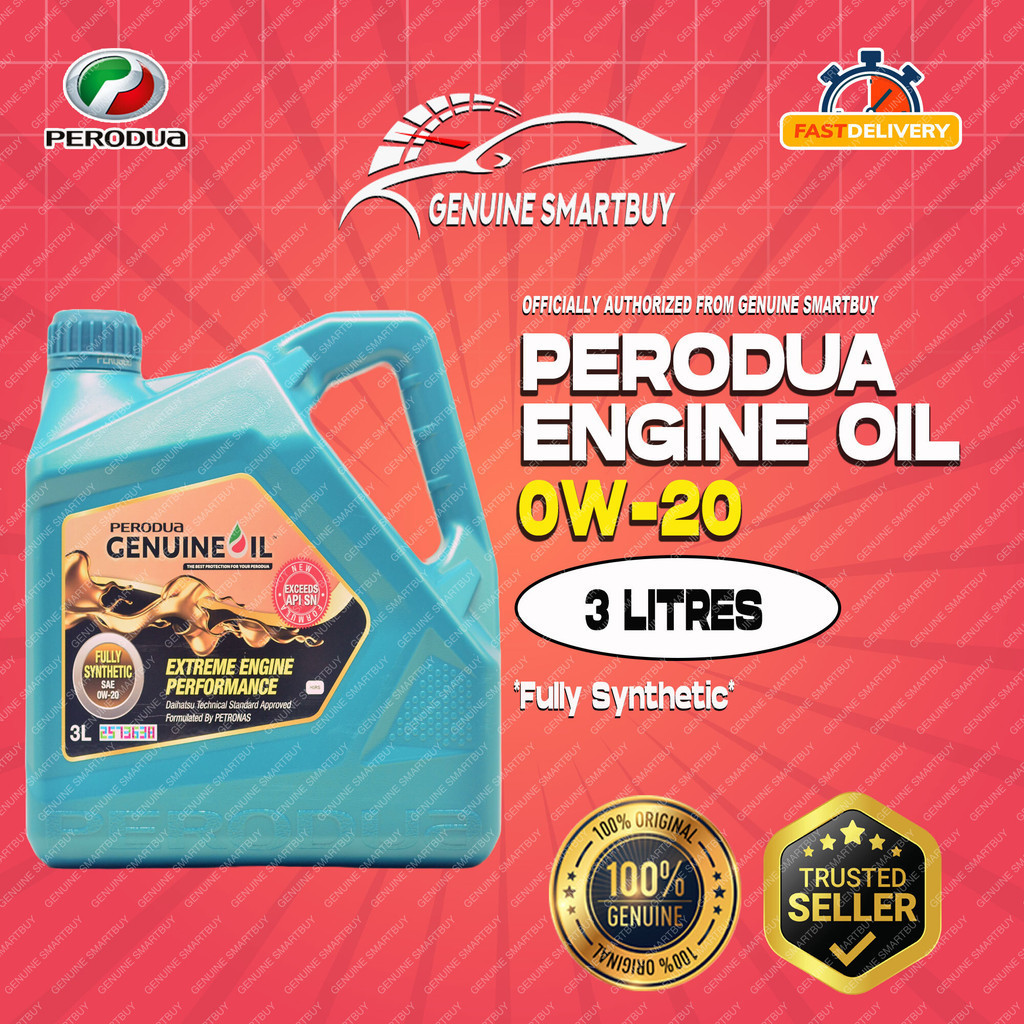 Perodua Engine Oil 0w20 Minyak Hitam Kereta Myvi Bezza Alza Axia Aruz ...
