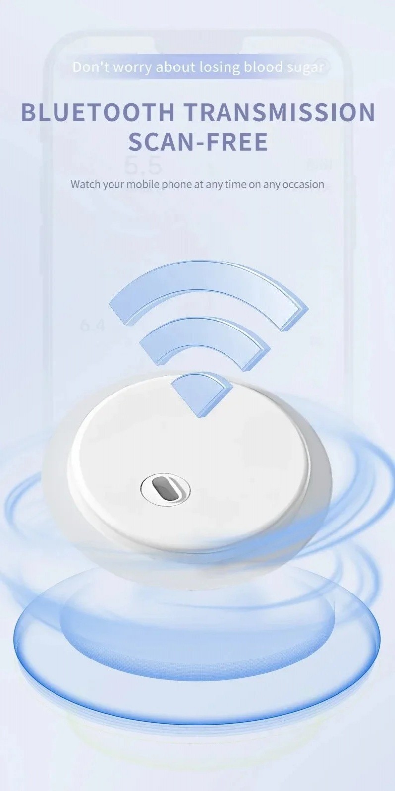 AIDEX-Ⅱ Dynamic Blood Glucometer CGM Sensor Wearable Continuous Blood ...