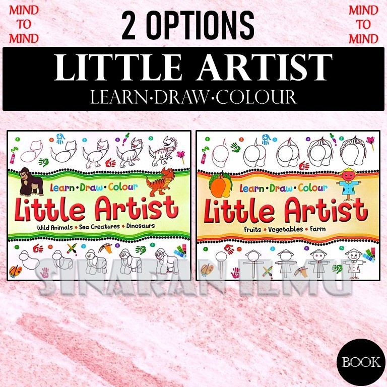 (SI)LITTLE ARTIST DRAWING BOOK FOR KIDS | BUKU MEWARNA PRASEKOLAH ...