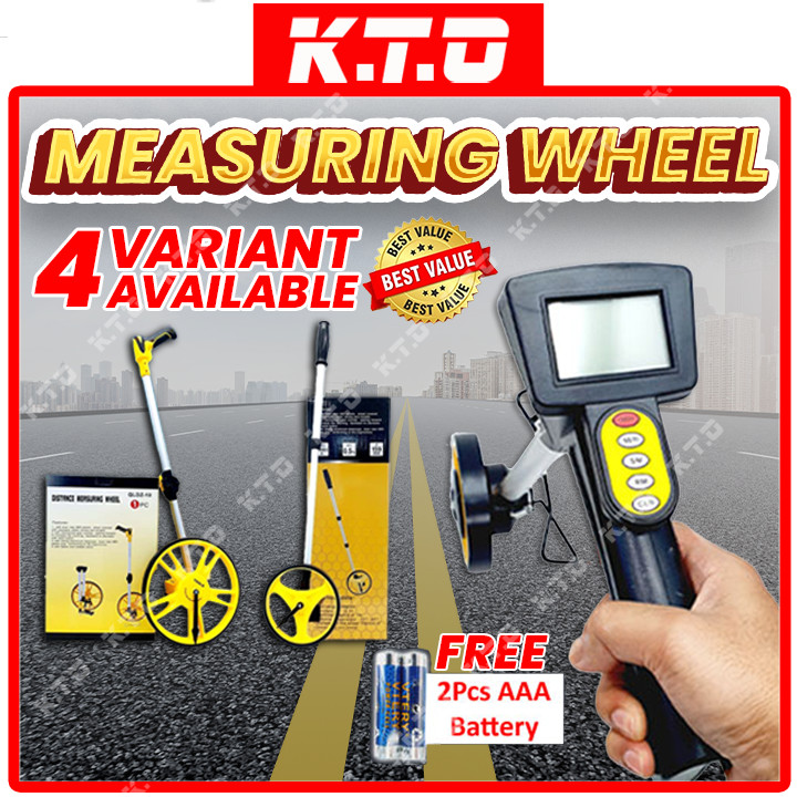 Analog / Digital Display Folding Distance Measuring Wheel 10km ...