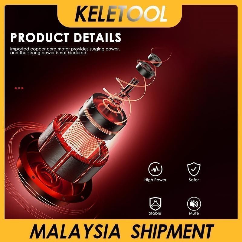 KELETOOL Electric Cordless Brushless high Torque Wrench 2 Batteries ...