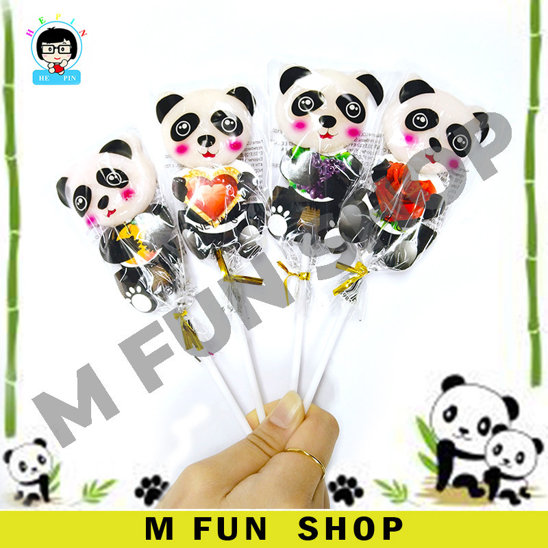 *Ready Stock* 30Pcs Cute Panda Craft Lollipop (±17Gx30Pcs) | Shopee ...