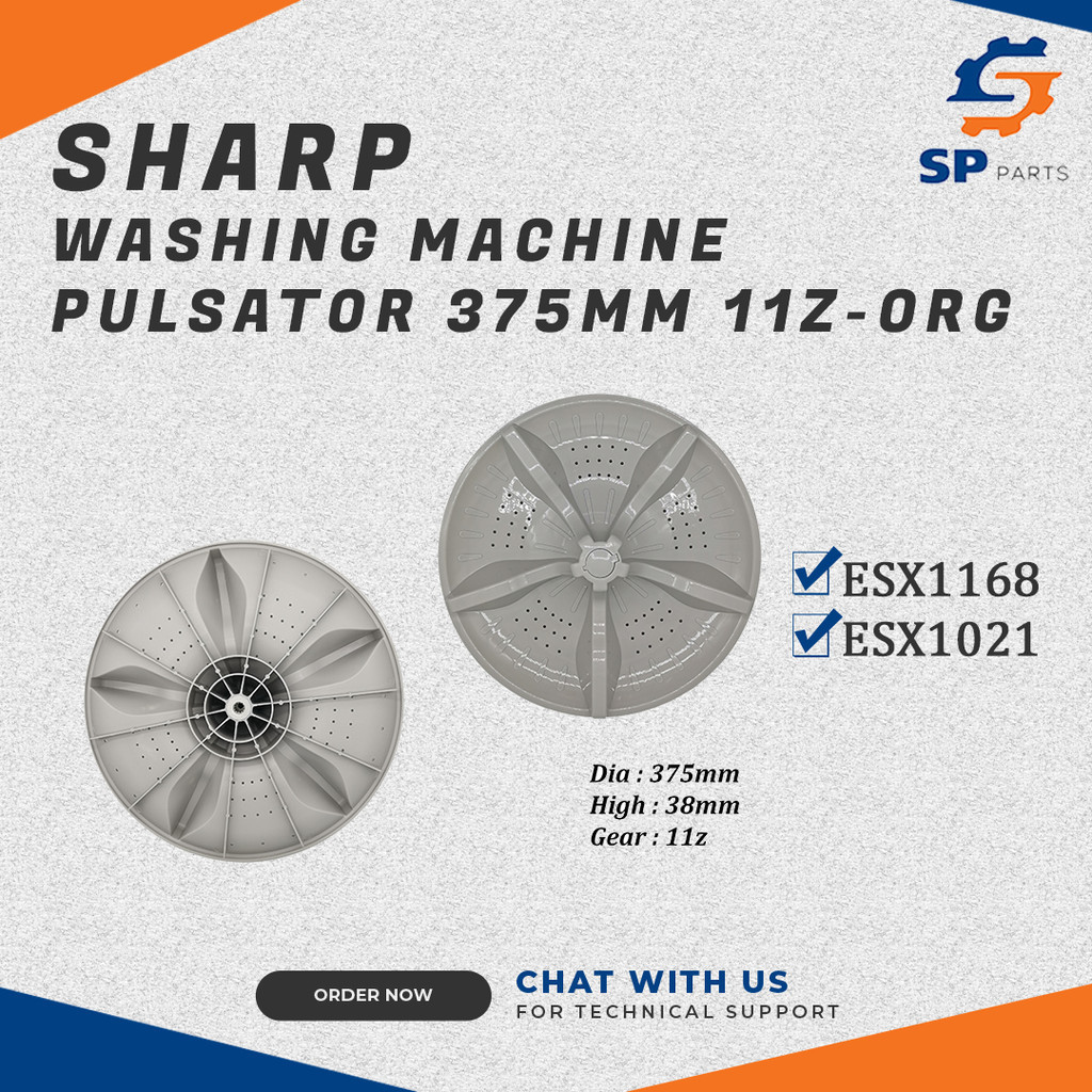 ORIGINAL SHARP WASHING MACHINE PULSATOR - ESX1168 | ESX1021 - 375MM ...
