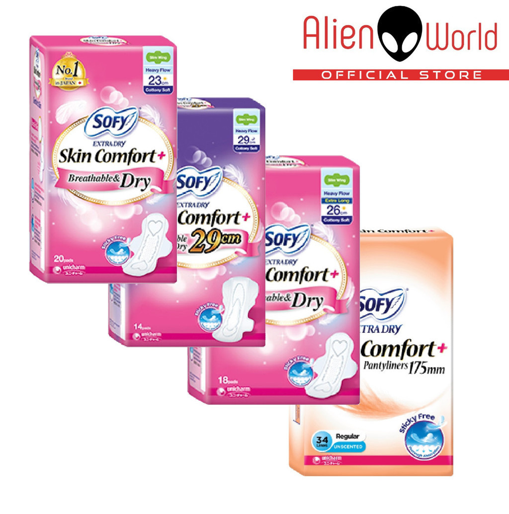 Sofy Extra Dry Skin Comfort Slim Wing Pad | Sofy Panty Liner Sanitary ...