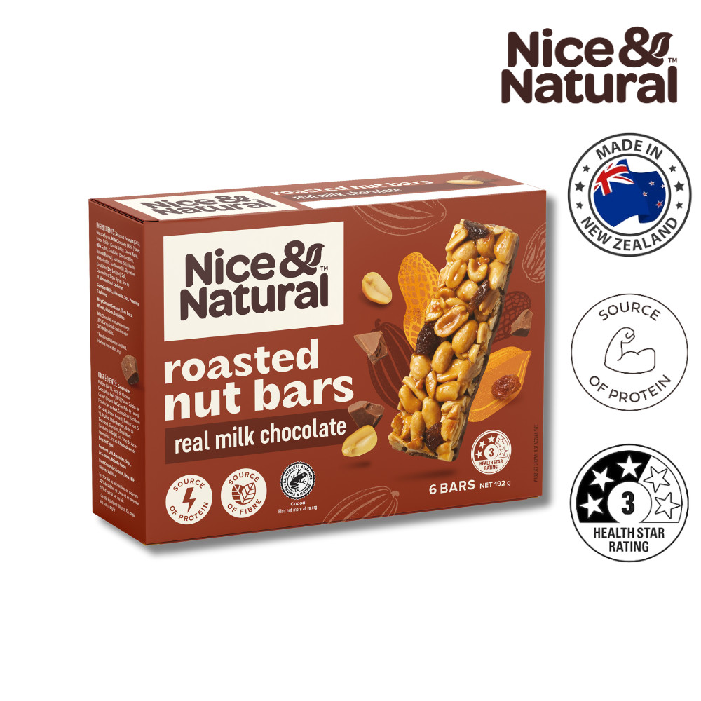 NICE & NATURAL ROASTED NUT BAR CHOCOLATE 192G | Shopee Malaysia