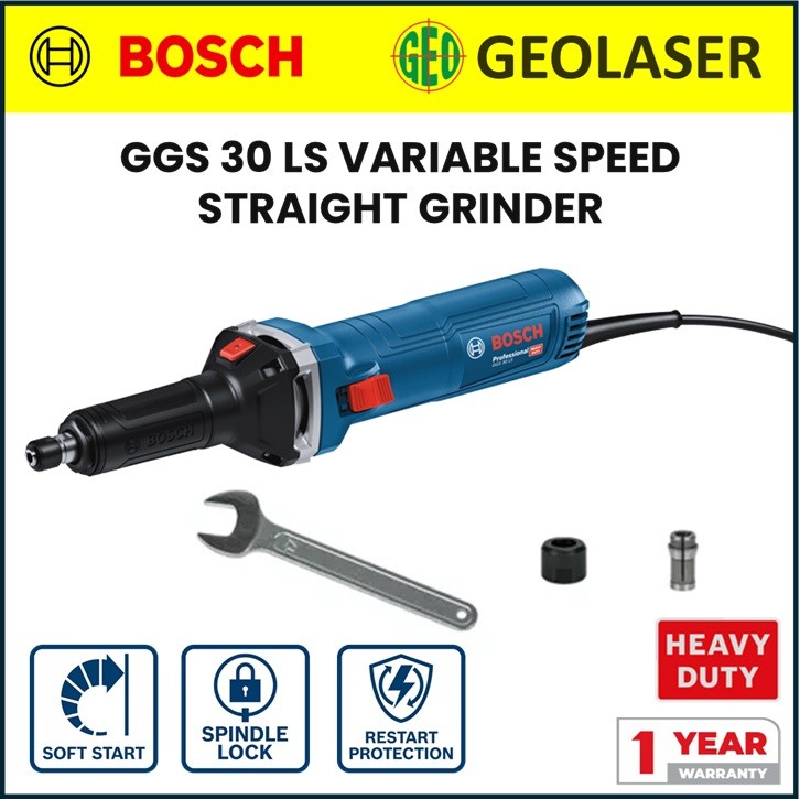 Bosch GGS 30 LS 6MM Straight Grinder / Die Grinder 750W | Shopee Malaysia