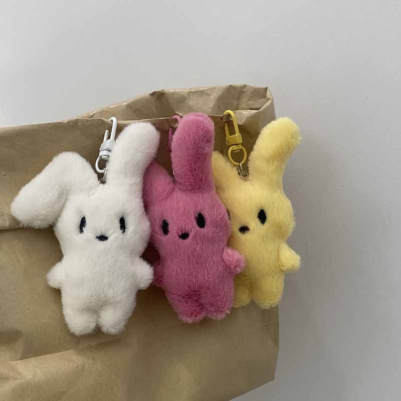Cute Plush Bunny Keychain Stuffed Animal Bag Charm Gift for Best Friend ...
