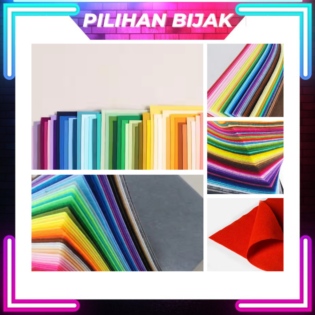 Felt Fabric Cloth Kain Felt DIY Soft Felt Fabric Woven Felt Kain Felt ...
