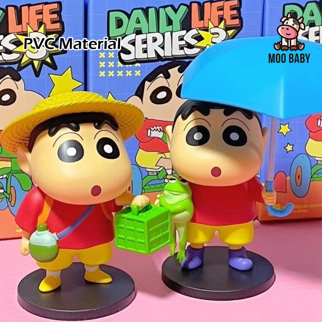 🐮Moo Baby Aksesori Hiasan Shin Chan S3 Blind Box Shin Chan Figure Shin ...