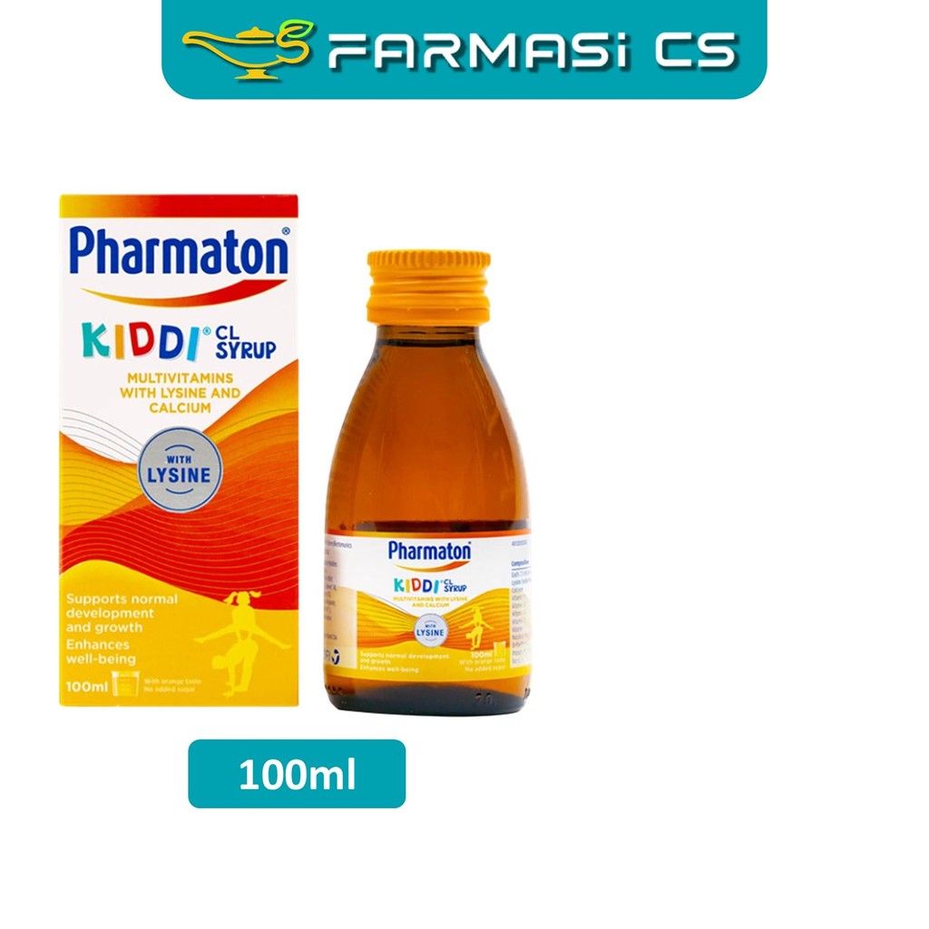 Pharmaton Kiddi CL Syrup 100ml EXP:02/2026 [ Multivitamin with Lysine ...