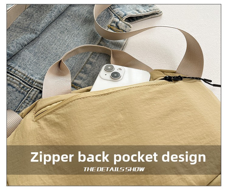 LABER LEE Shell Design Women's Shoulder Bag Lightweight Nylon Material ...