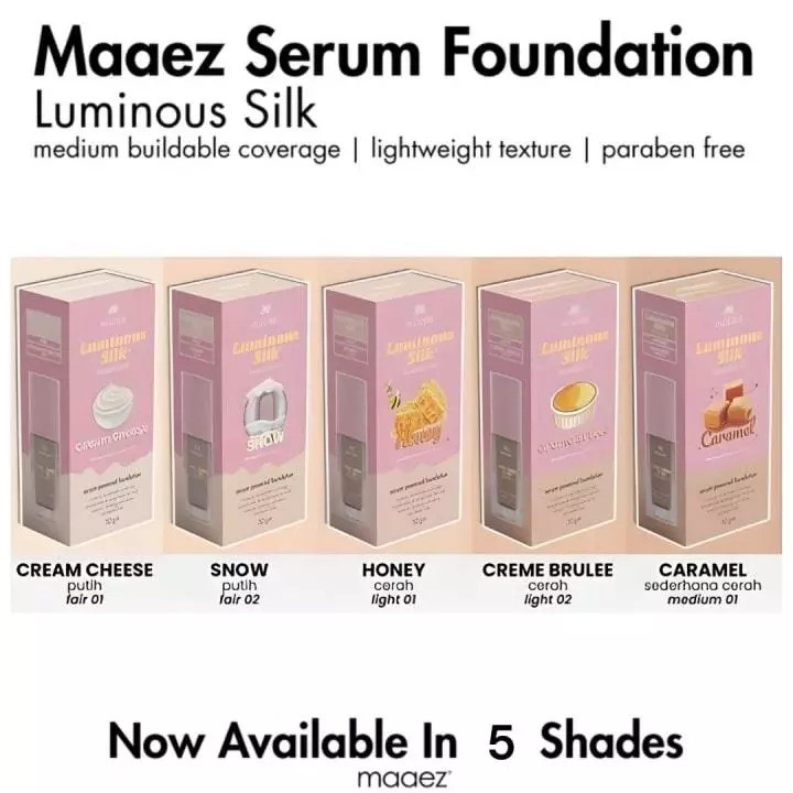 MAAEZ FOUNDATION - MAKE IT GLOW ( FULL COVERAGE) 15g / SERUM FOUNDATION ...