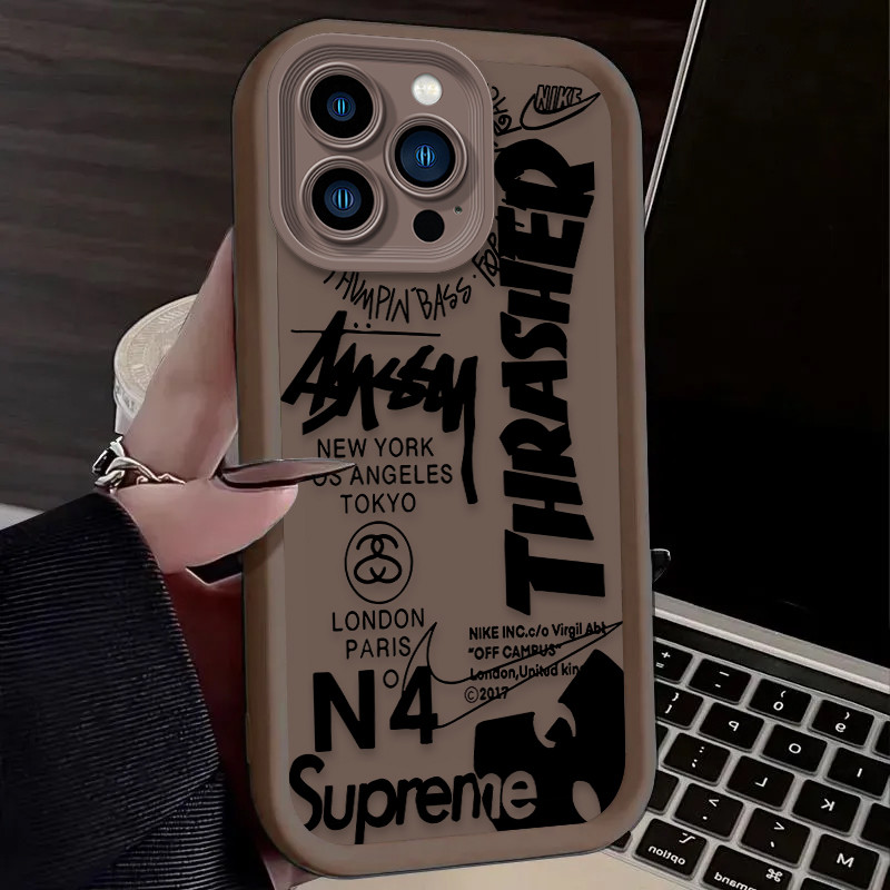 For Honor 8X X7 X9 Magic 6 Pro Trendy Brand Graffiti Letter Label Case ...