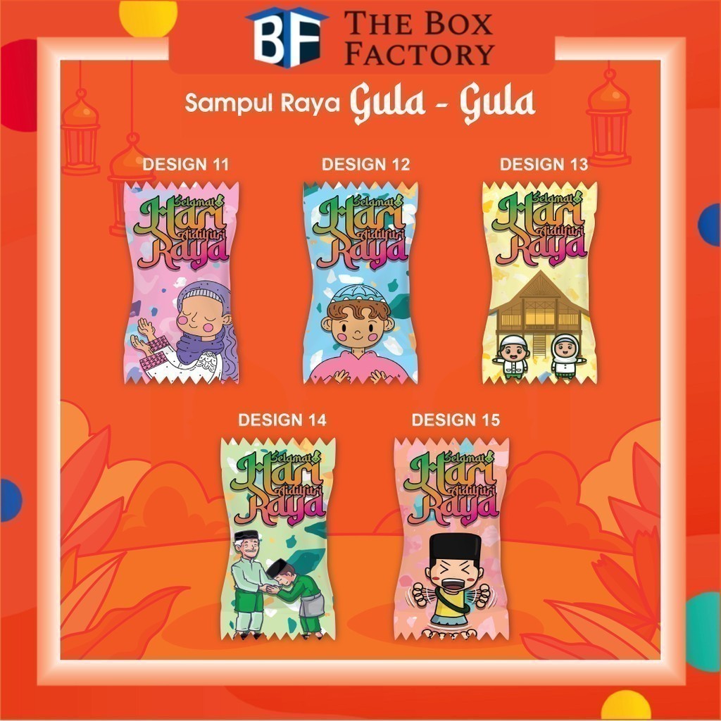 2025[8pcs/Pkt]Sampul Raya Gula SMALL SIZE Aidilfitri Kartun Angpau ...