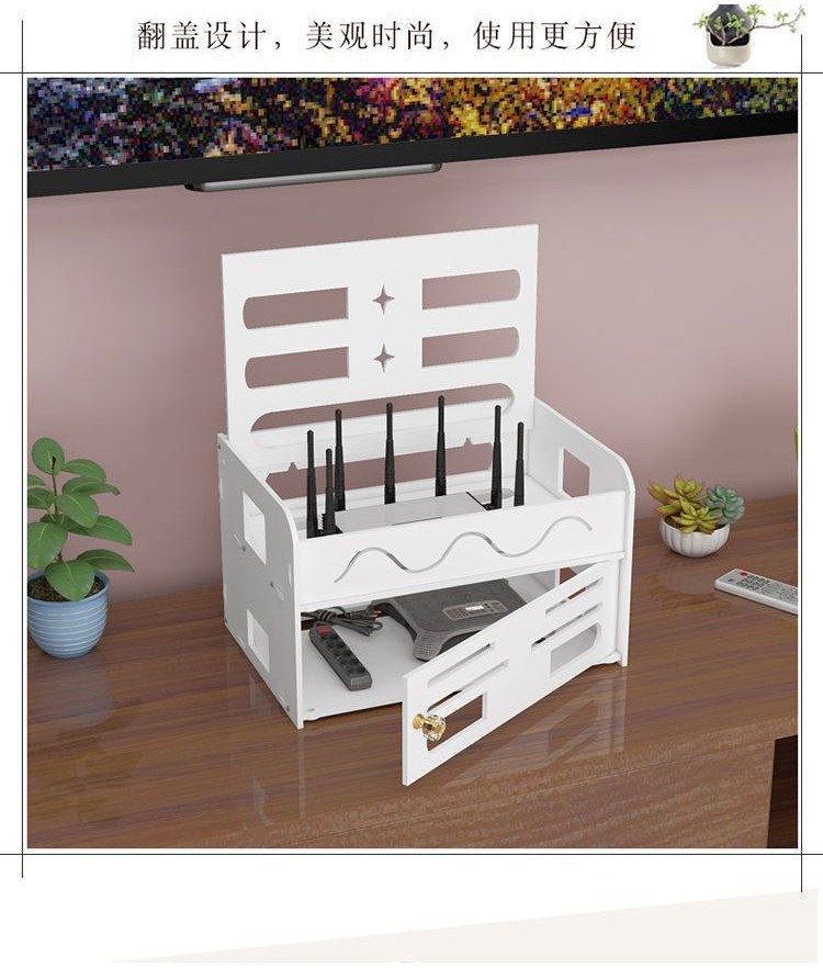 READY STOCK router rack Storage rack Home wifi rack wall wifi router ...