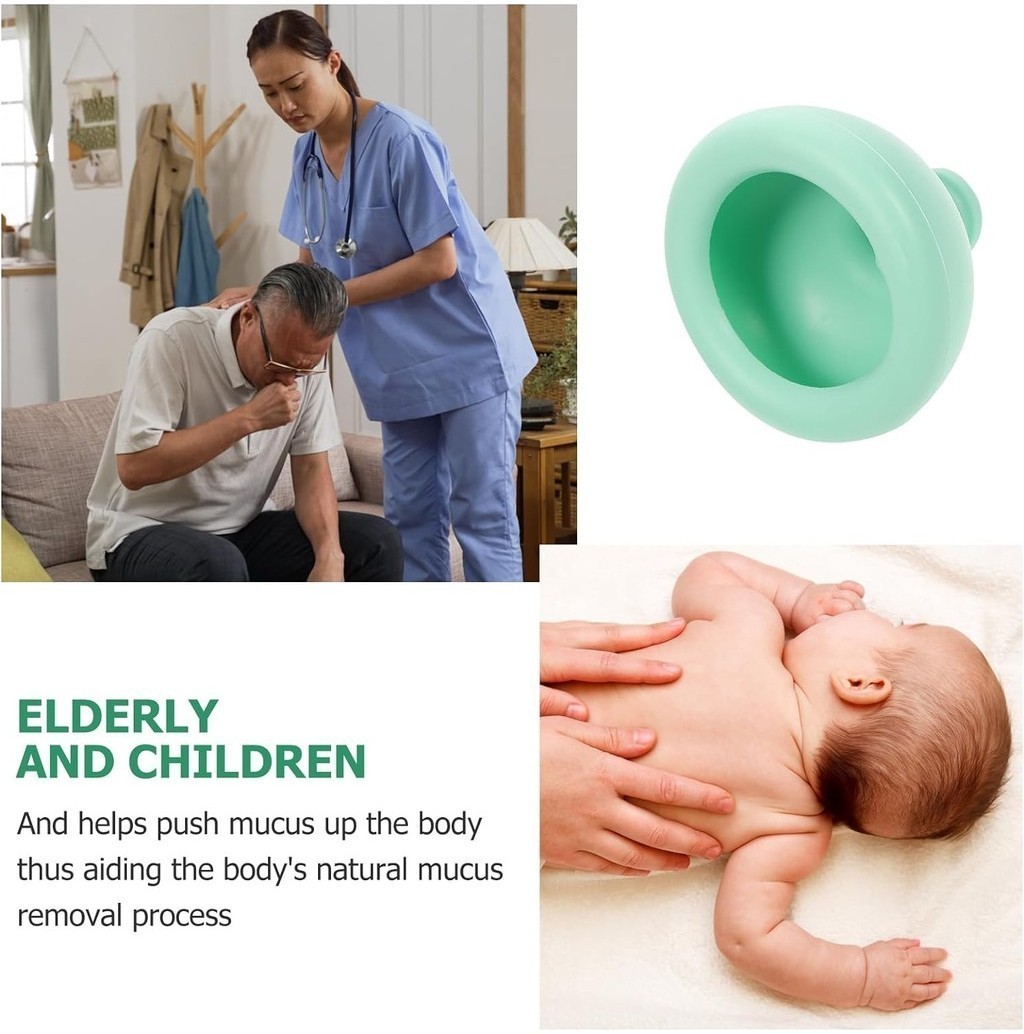 Chest Percussion Cup Soft Hollow Phlegm Cup Spitting Helper for Burping ...