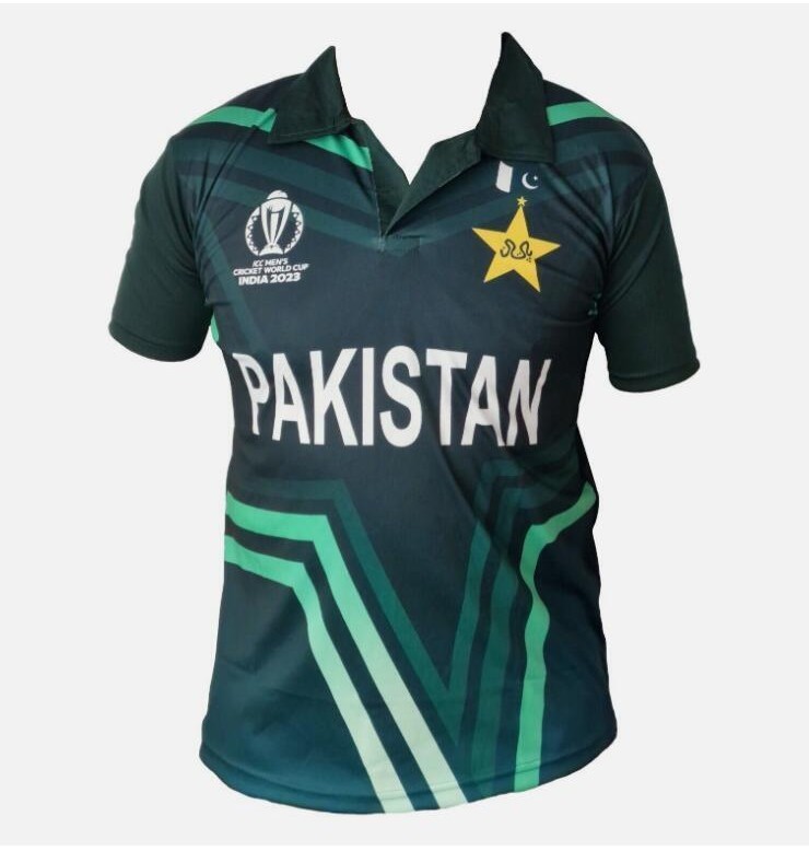 964289 Pakistan 2024 Cricket Jersey / polo Shirt, Pakistani, ODI T20 ...