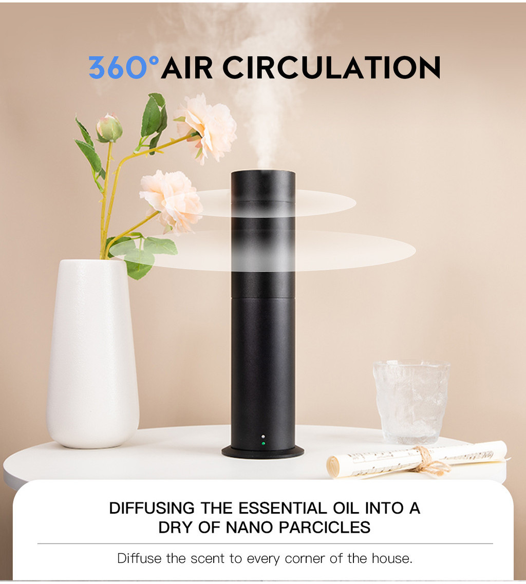 AROMA TUNNEL 120ML 700Sqft Smart Essential Oil Diffuser Air Humidifier ...