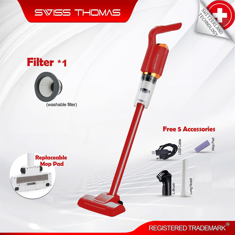 REDBUZZ Cordless Vacuum Cleaner Rechargeable Handheld Car Household ...