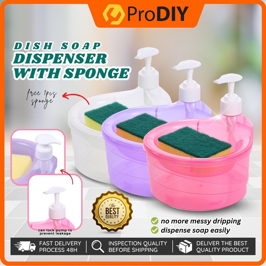 Soap Dispenser Bekas Sabun Basuh Pinggan Dish Soap Dispenser With Free ...