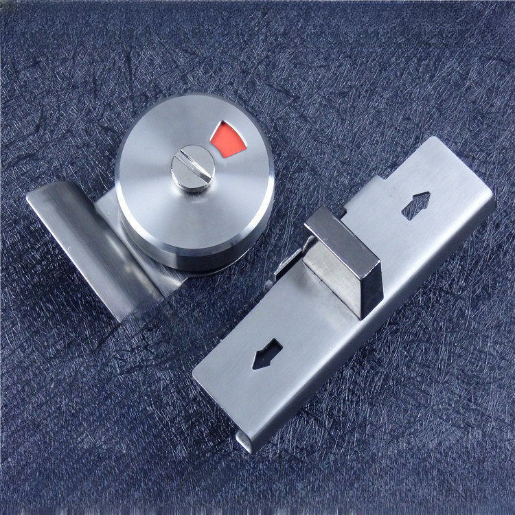 Easy Installation Stainless Steel Toilet Cubicles Hardware - Push Lock ...