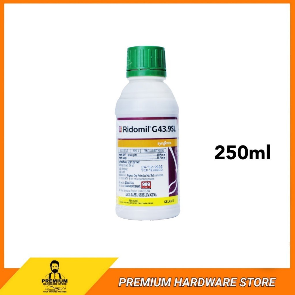 SYNGENTA RIDOMIL G43.9 SL 250ML Metalaxyl-M Racun Kulat Durian Kanker ...